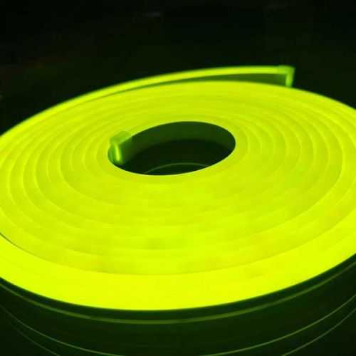Tira Neon Flex 8W/m 12Vdc | Amarillo Limón IP67 5m– Decoled Valencia