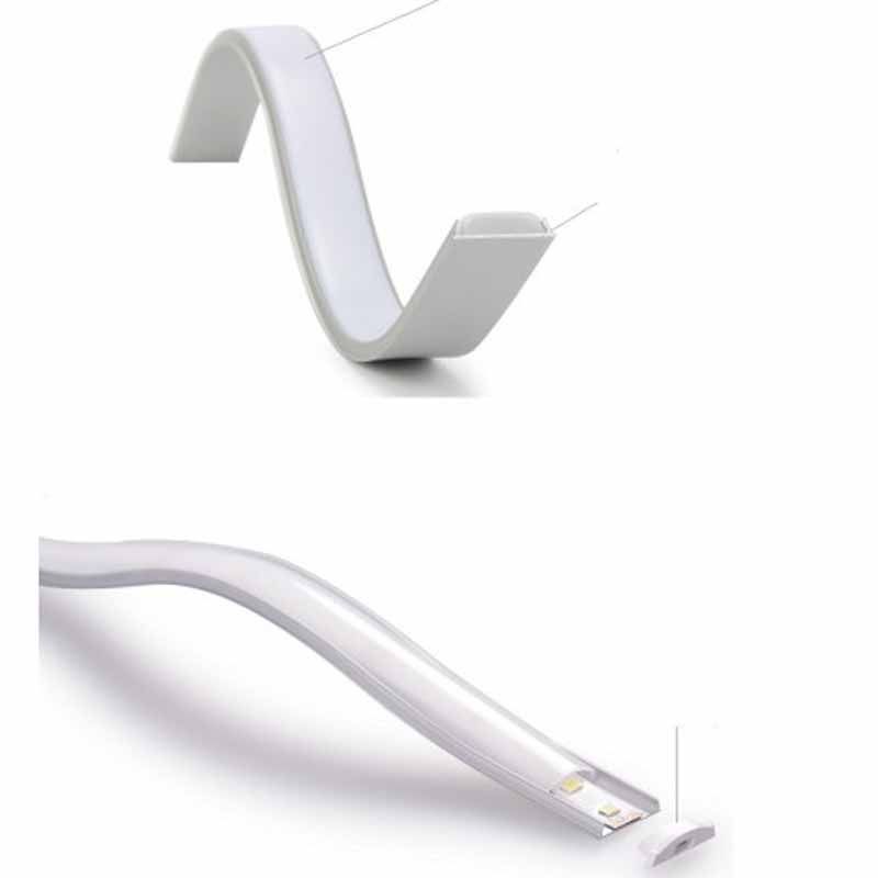 Perfil Aluminio Flexible superficie 2 metros para Tira LED